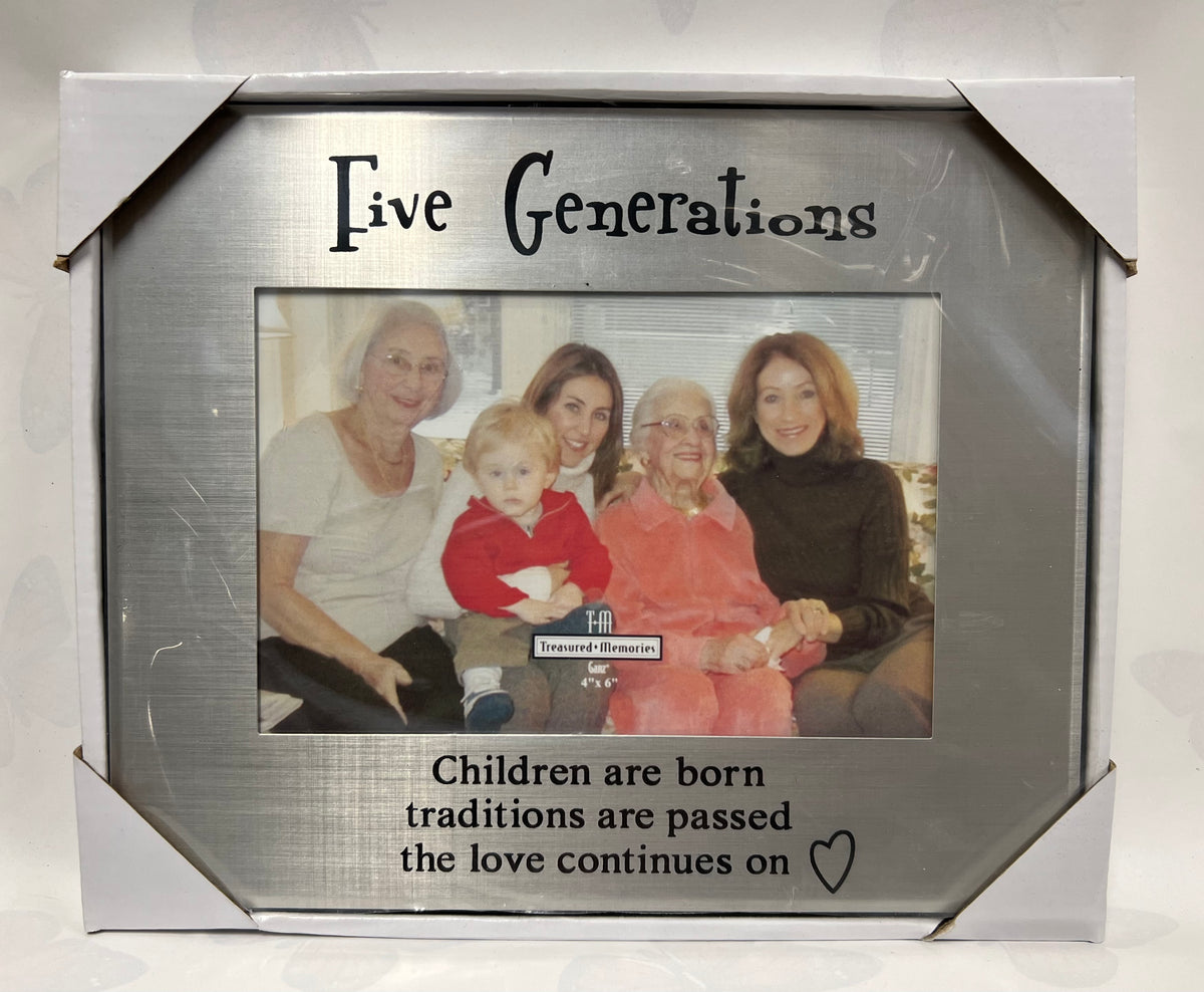 Generations Picture Frame - Five Generations – Keepsakes and Memories Inc.