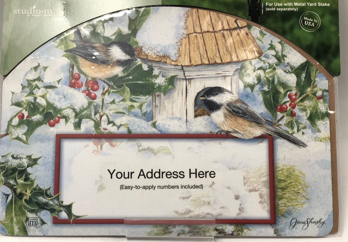 Magnetic Yard Sign -Chickadee Welcome – Keepsakes and Memories Inc.