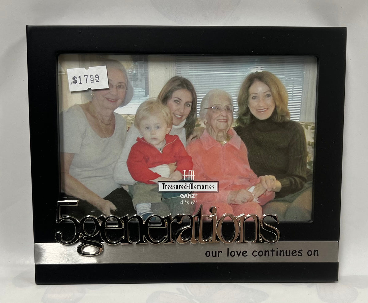 Generations Picture Frame - 5 Generations – Keepsakes and Memories Inc.