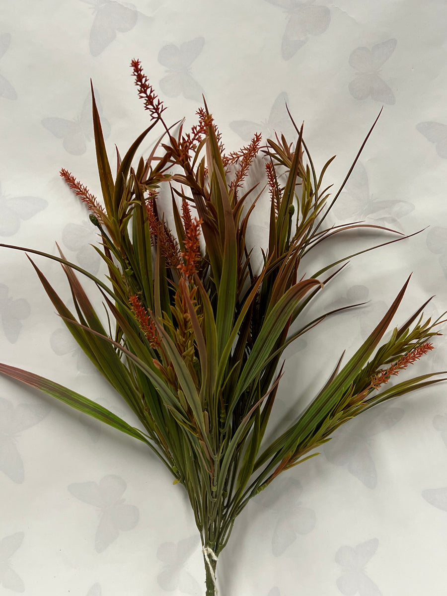 Plastic Fall Grass Bush – Keepsakes and Memories Inc.