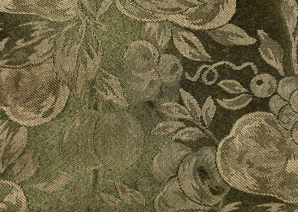 Table Cloth -Damask Fruits - Sage – Keepsakes and Memories Inc.