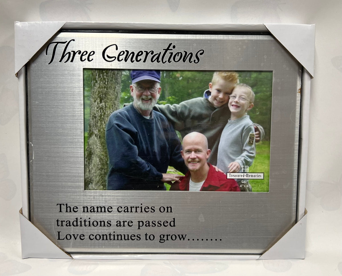 Generations Picture Frame - Three Generations – Keepsakes and Memories Inc.