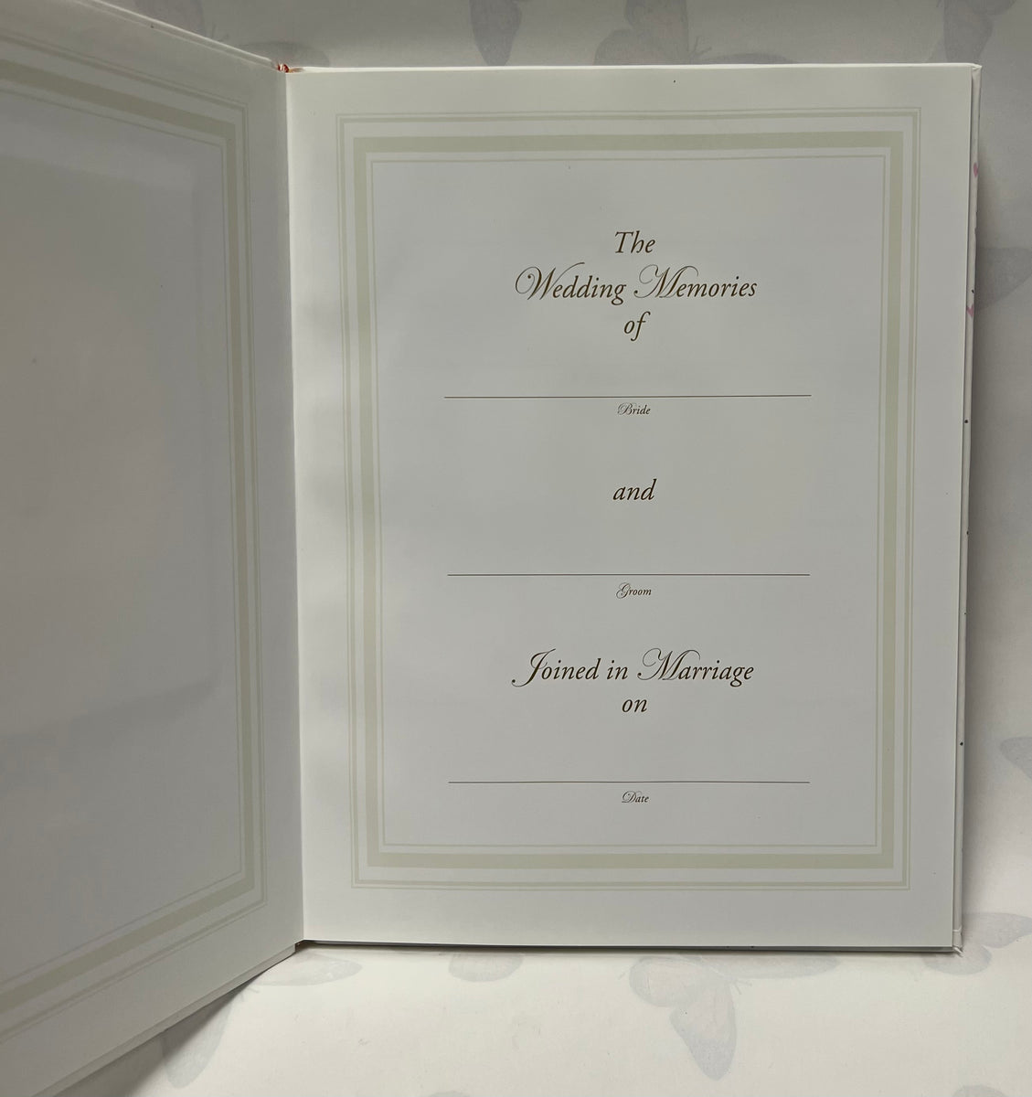 Embellished Wedding Record Book -Elegance Collection – Keepsakes and ...