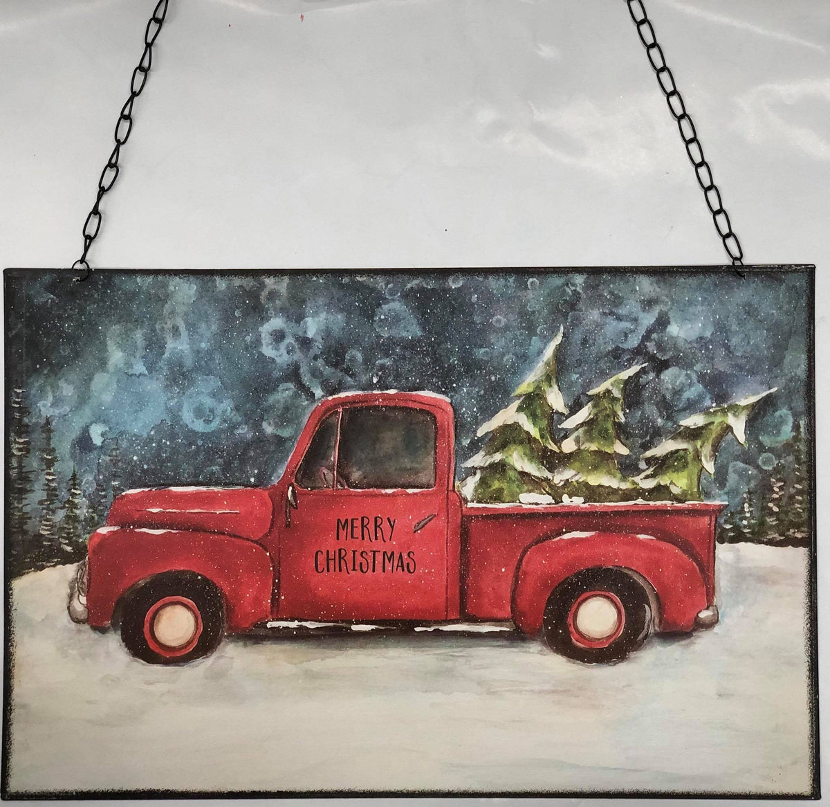 Metal Red Truck Sign – Keepsakes and Memories Inc.